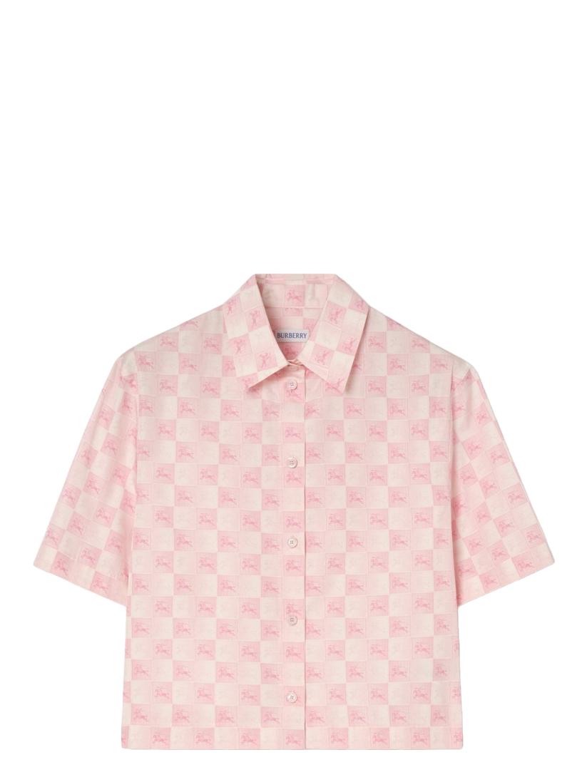 BURBERRY Burberry Knight Checkerboard Cotton Poplin Shorts